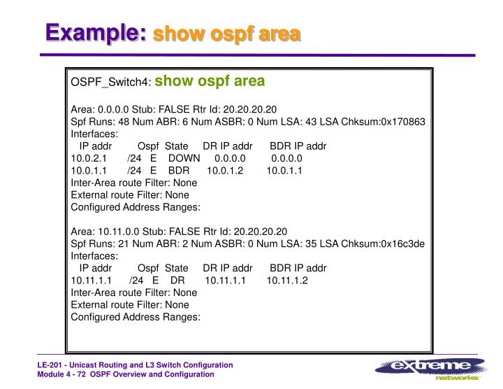 PPT - Module 4 OSPF Overview and Configuration PowerPoint Presentation ...