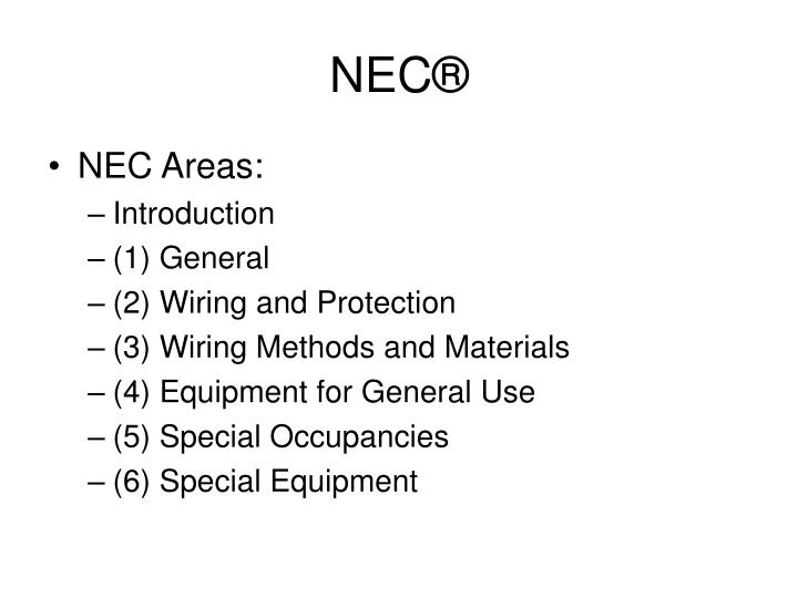 PPT - National Electrical Code® (NEC®) PowerPoint Presentation - ID:985241