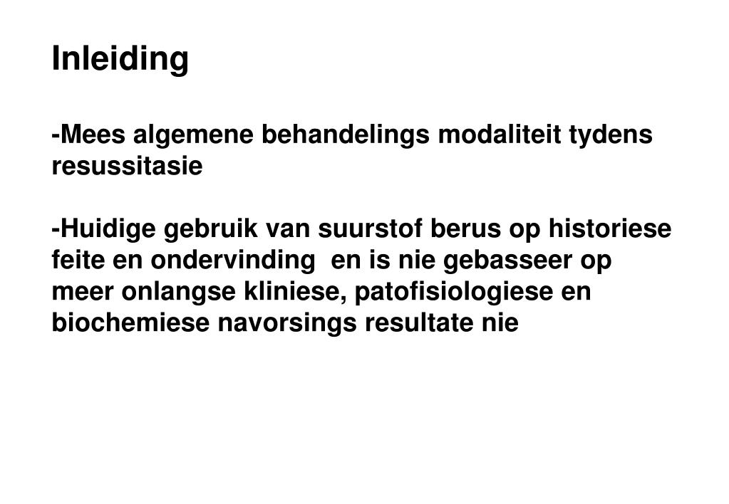 PPT - Die rol van suurstof in neonatale (pasgebore baba) resussitasie ...