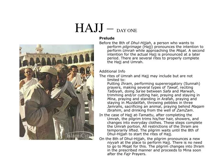 PPT - HAJJ – DAY ONE PowerPoint Presentation, free download - ID:986445