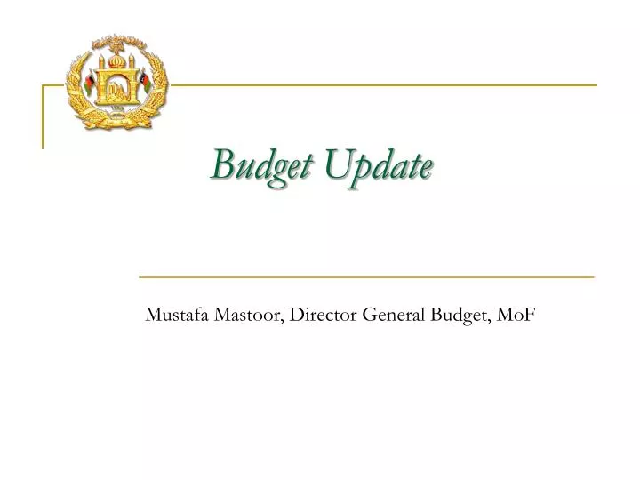 PPT - Budget Update PowerPoint Presentation, free download - ID:986615