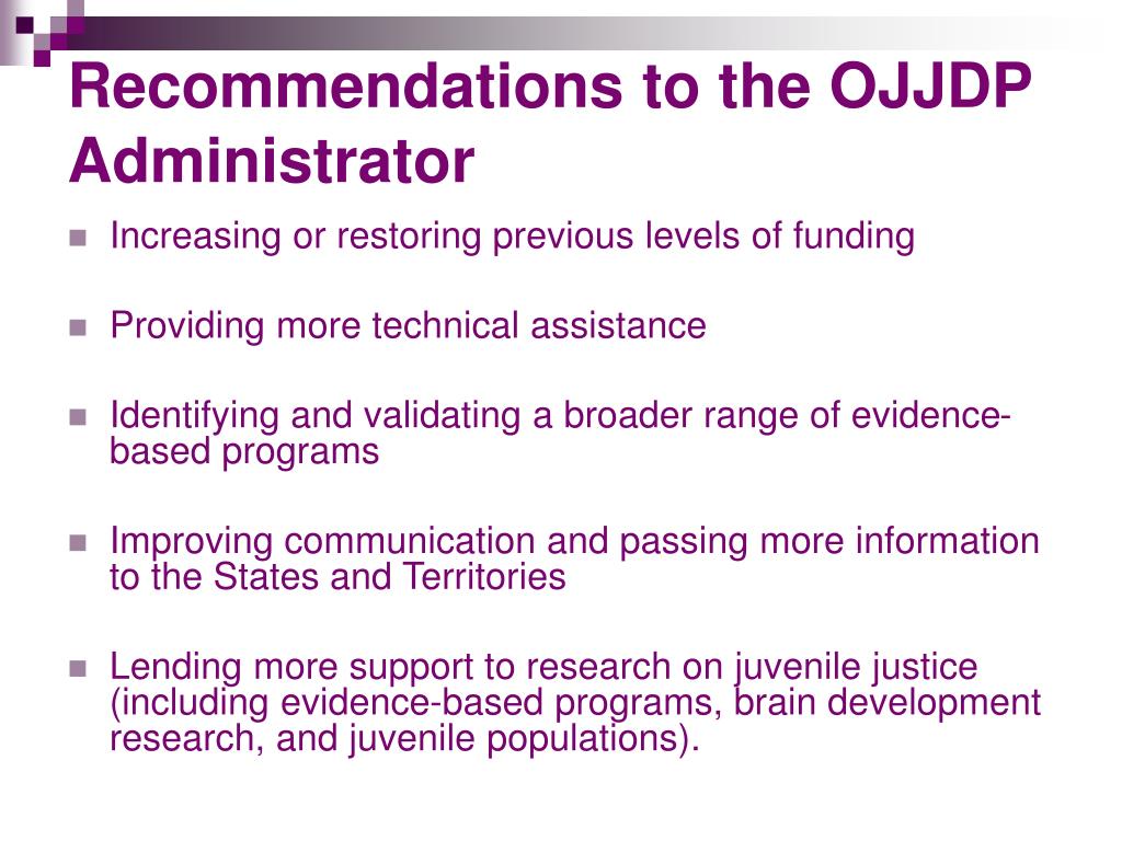PPT - Federal Advisory Committee on Juvenile Justice (FACJJ) 2007 ...