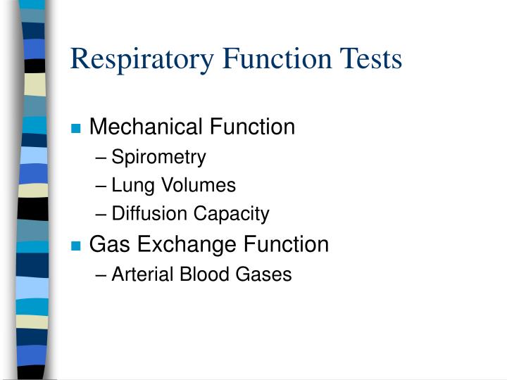 PPT - Respiratory Function Tests PowerPoint Presentation - ID:987961