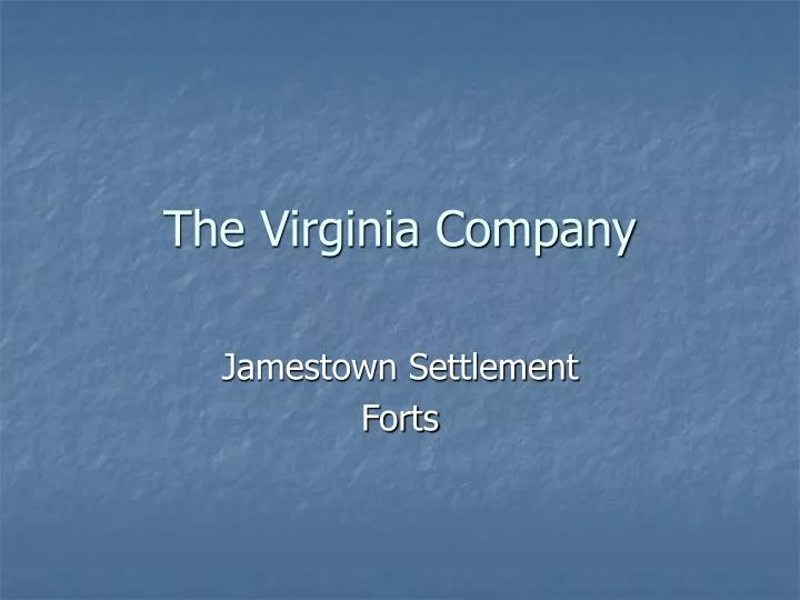PPT - The Virginia Company PowerPoint Presentation, free download - ID ...
