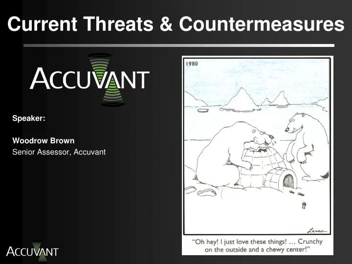 PPT - Current Threats & Countermeasures PowerPoint Presentation, free ...