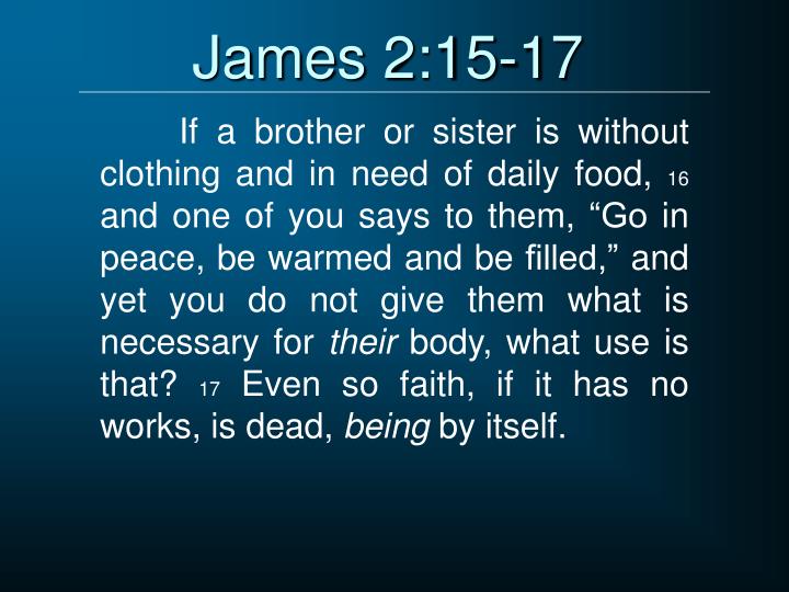 PPT - Faith without Works James 2:14-26 PowerPoint Presentation - ID:988599