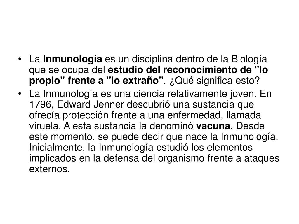Ppt InmunologÍa Sistema Inmune E Inmunidad Powerpoint Presentation