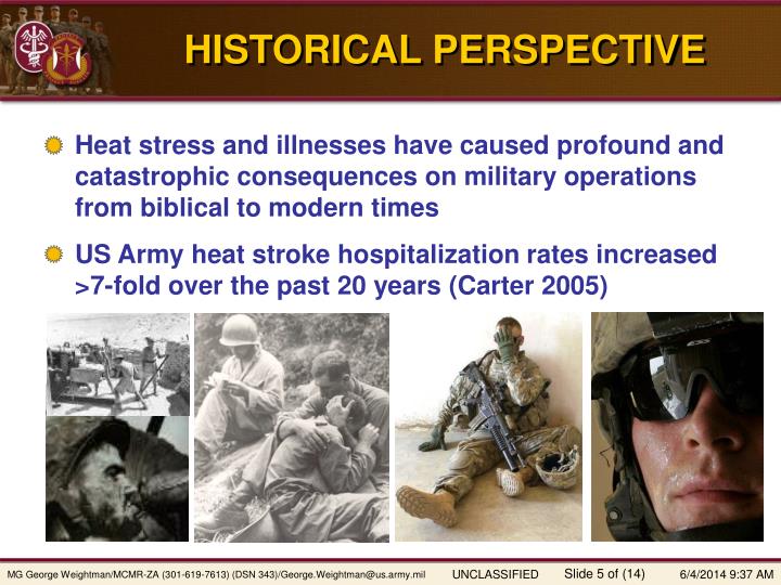 PPT - US Army Medical Research and Materiel Command Heat Stroke in the ...