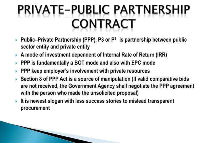 PPT - APPLICATION OF EPC/BOT/PPP CONTRACTS PowerPoint Presentation - ID ...