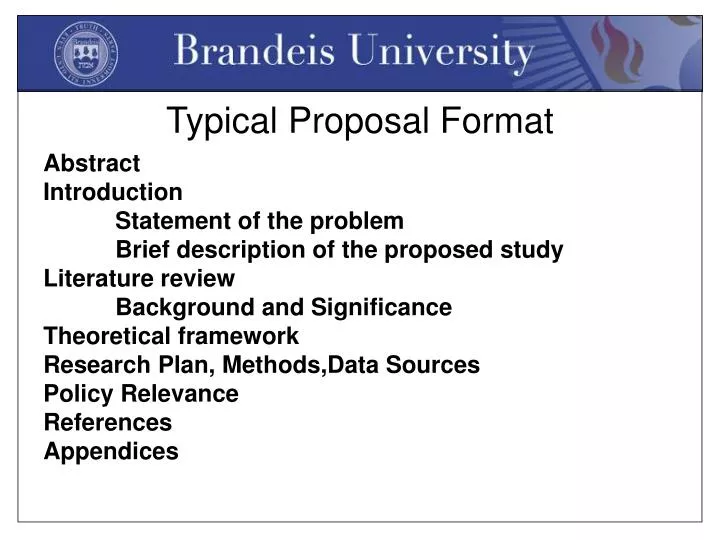 PPT - Typical Proposal Format PowerPoint Presentation, free download ...