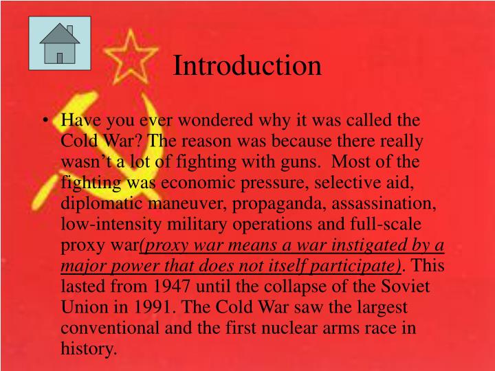 Why is called the cold war - panacolour