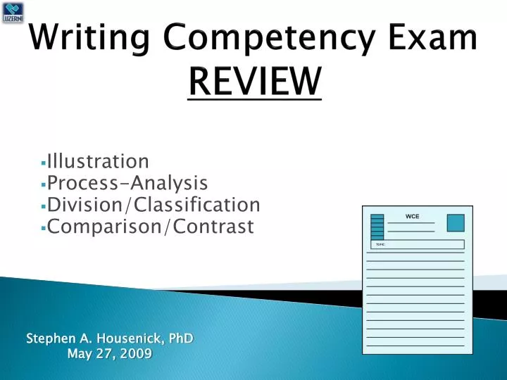 PPT - Writing Competency Exam REVIEW PowerPoint Presentation, free ...