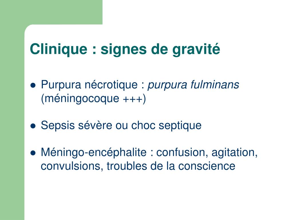 PPT - Méningites et Méningo-encéphalites PowerPoint Presentation, free ...