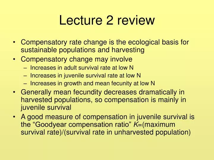 Ppt Lecture 2 Review Powerpoint Presentation Free Download Id 993693