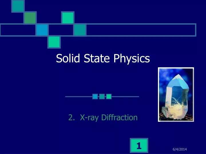 PPT - Solid State Physics PowerPoint Presentation, free download - ID:994027