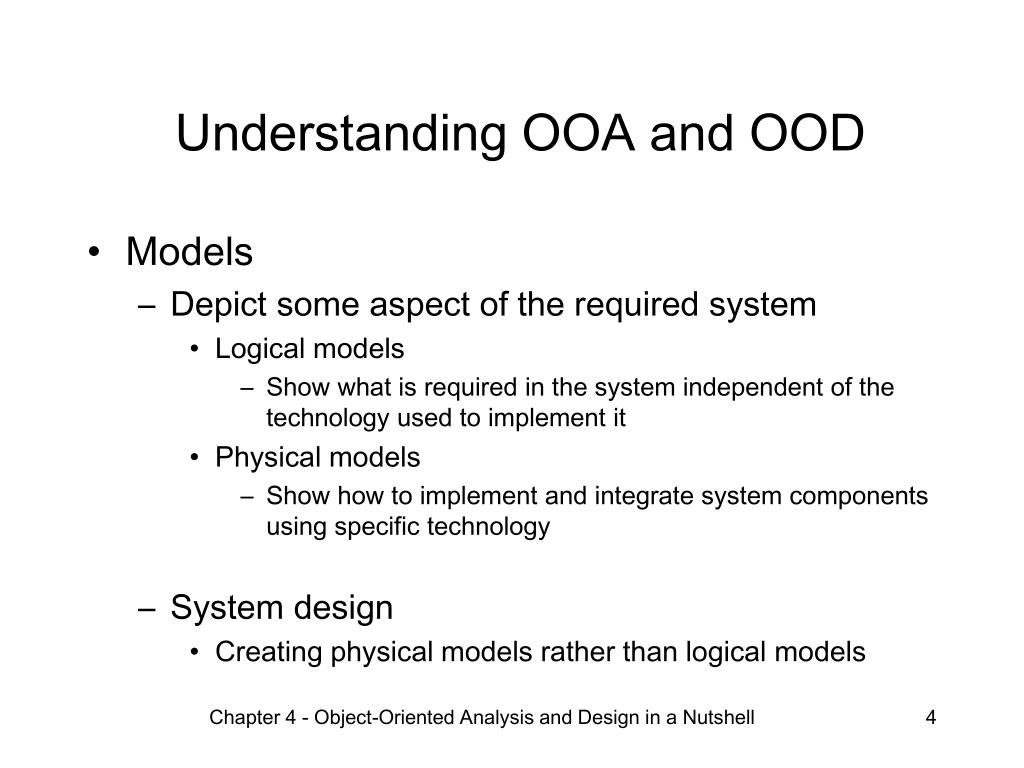 Ppt Chapter 4 Object Oriented Analysis And Design In A Nutshell Powerpoint Presentation Id