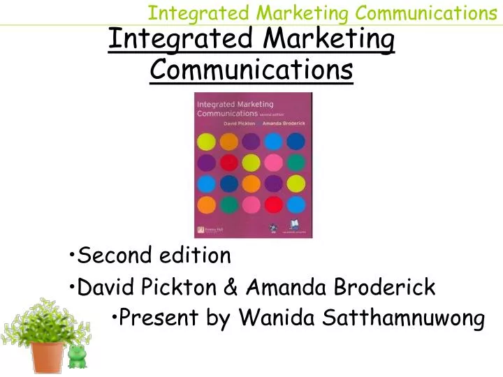 PPT - Integrated Marketing Communications PowerPoint Presentation, free ...