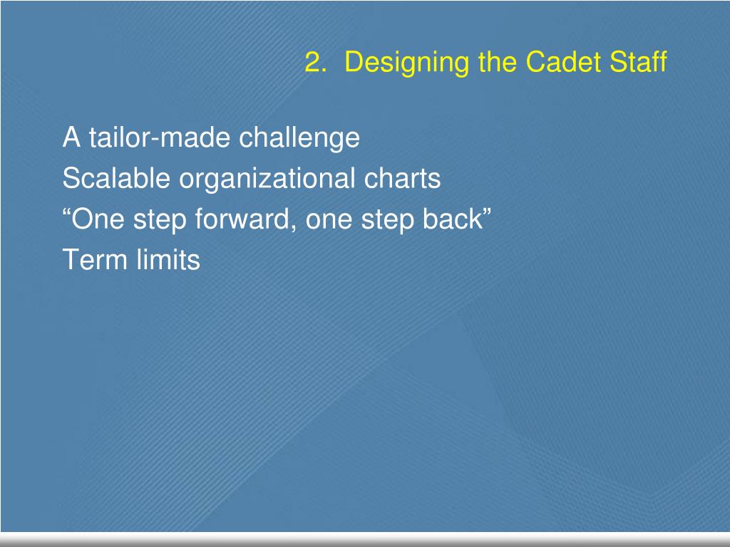 PPT - The Cadet / Senior Team PowerPoint Presentation, free download ...