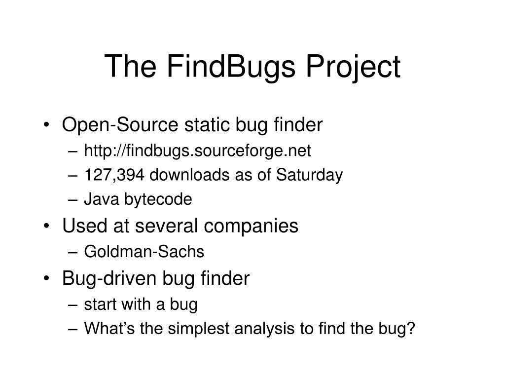 Ppt Evaluating And Tuning A Static Analysis To Find Null Pointer Bugs Powerpoint Presentation