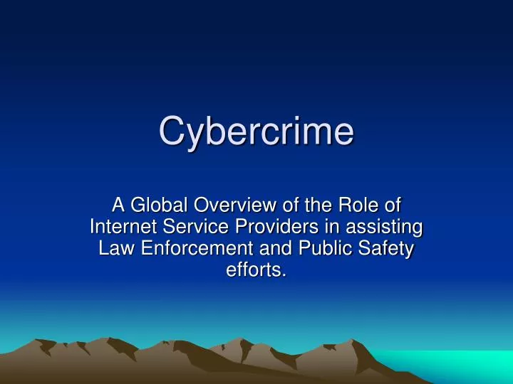 PPT - Cybercrime PowerPoint Presentation, free download - ID:997753