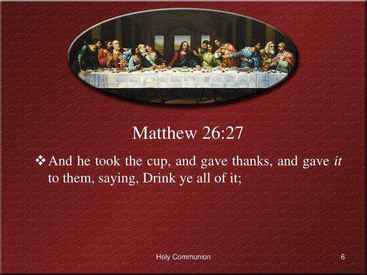 PPT - Holy Communion PowerPoint Presentation - ID:998060