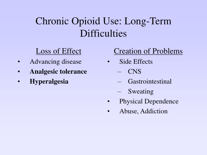 PPT - Opioid Tolerance and Opioid-Induced Hyperalgesia PowerPoint ...