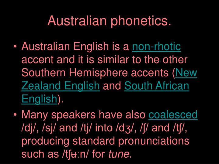 PPT - Australian English PowerPoint Presentation - ID:998533