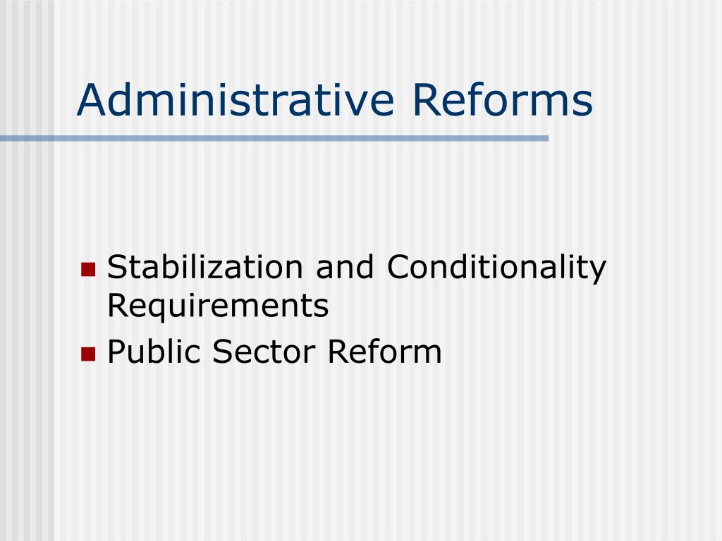 Ppt Structural Adjustment Policy And Administrative Reforms