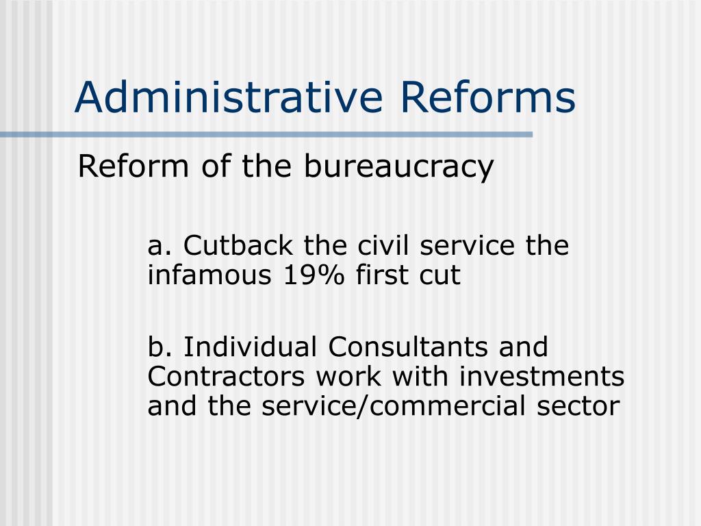 Ppt Structural Adjustment Policy And Administrative Reforms