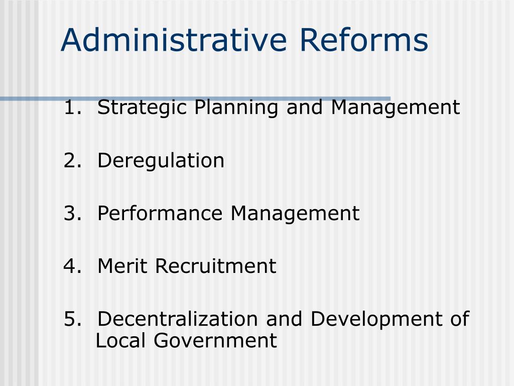 Ppt Structural Adjustment Policy And Administrative Reforms